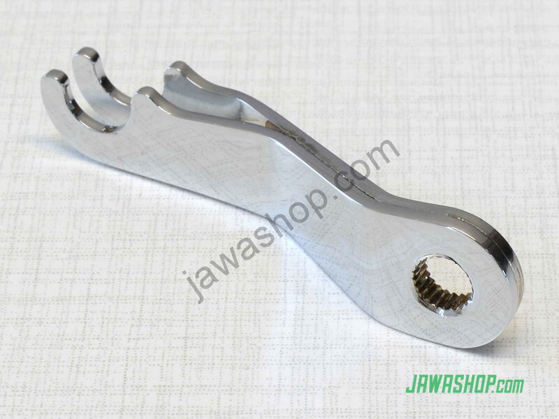 Brake arm lever - front, chrome (Jawa 50 Pionyr 550) - JawaShop.com