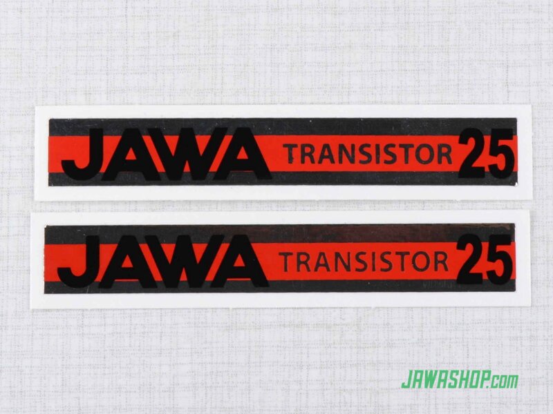 Sticker "JAWA TRANSISTOR 25" 102x15mm (Jawa 50 Babetta 207 210 ...
