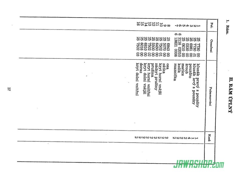Spare parts catalog - A5, CZ (CZ 125 150 C) - JawaShop.com