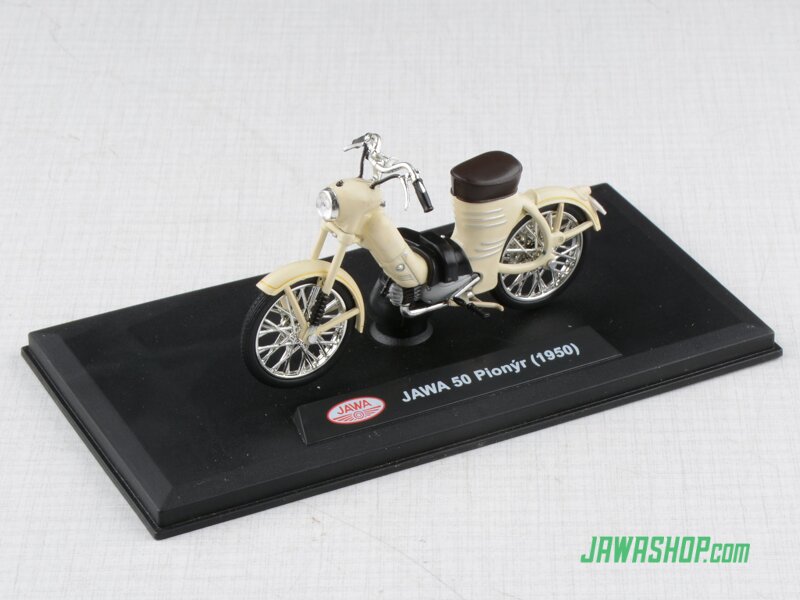 1:18 scale model Jawa 50 Pionyr (1950) type 550 - LIGHT IVORY ...