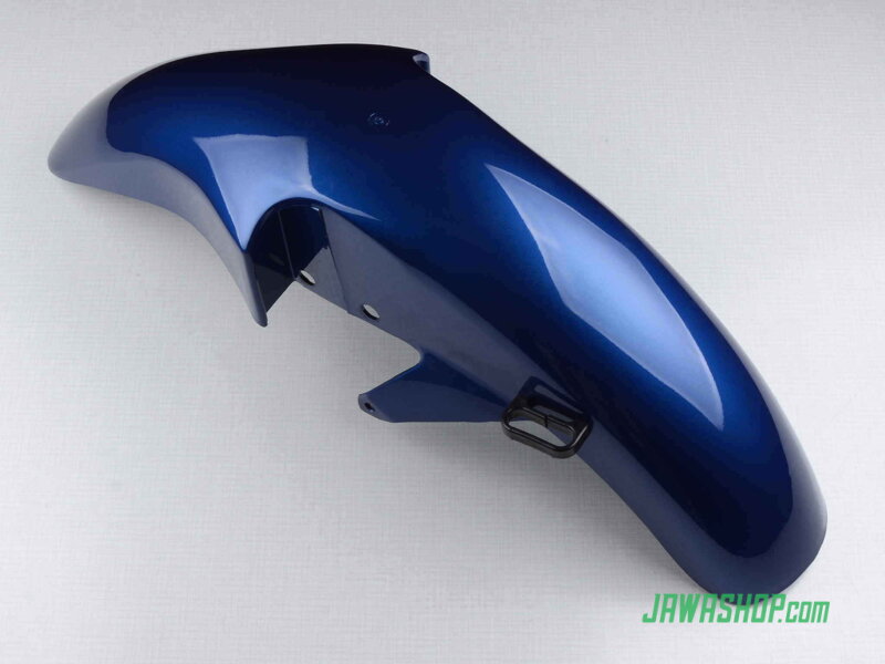 Front mudguard - metallic blue (Jawa 350 640) - JawaShop.com